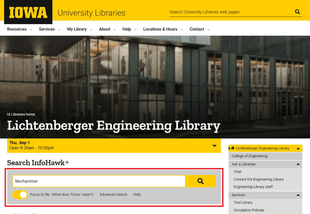Find your textbooks on Course Reserve! – Lichtenberger Engineering Library