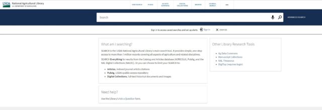 AGRICOLA Now Part of Search from USDA National Agricultural Library ...