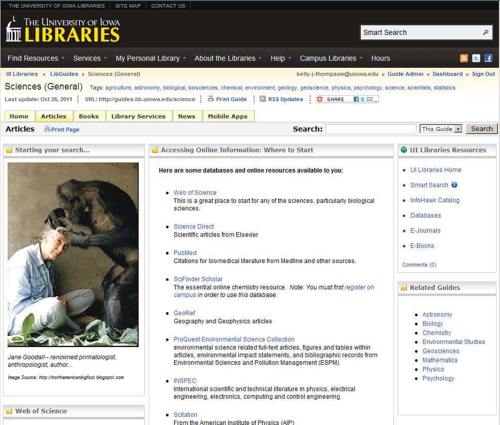 Three New Resource Guides! – Sciences Library News