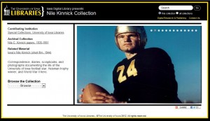 Nile Kinnick Collection now online – Digital Scholarship & Publishing ...